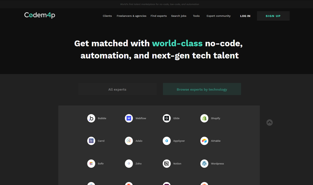 Find no-code experts I Codemap